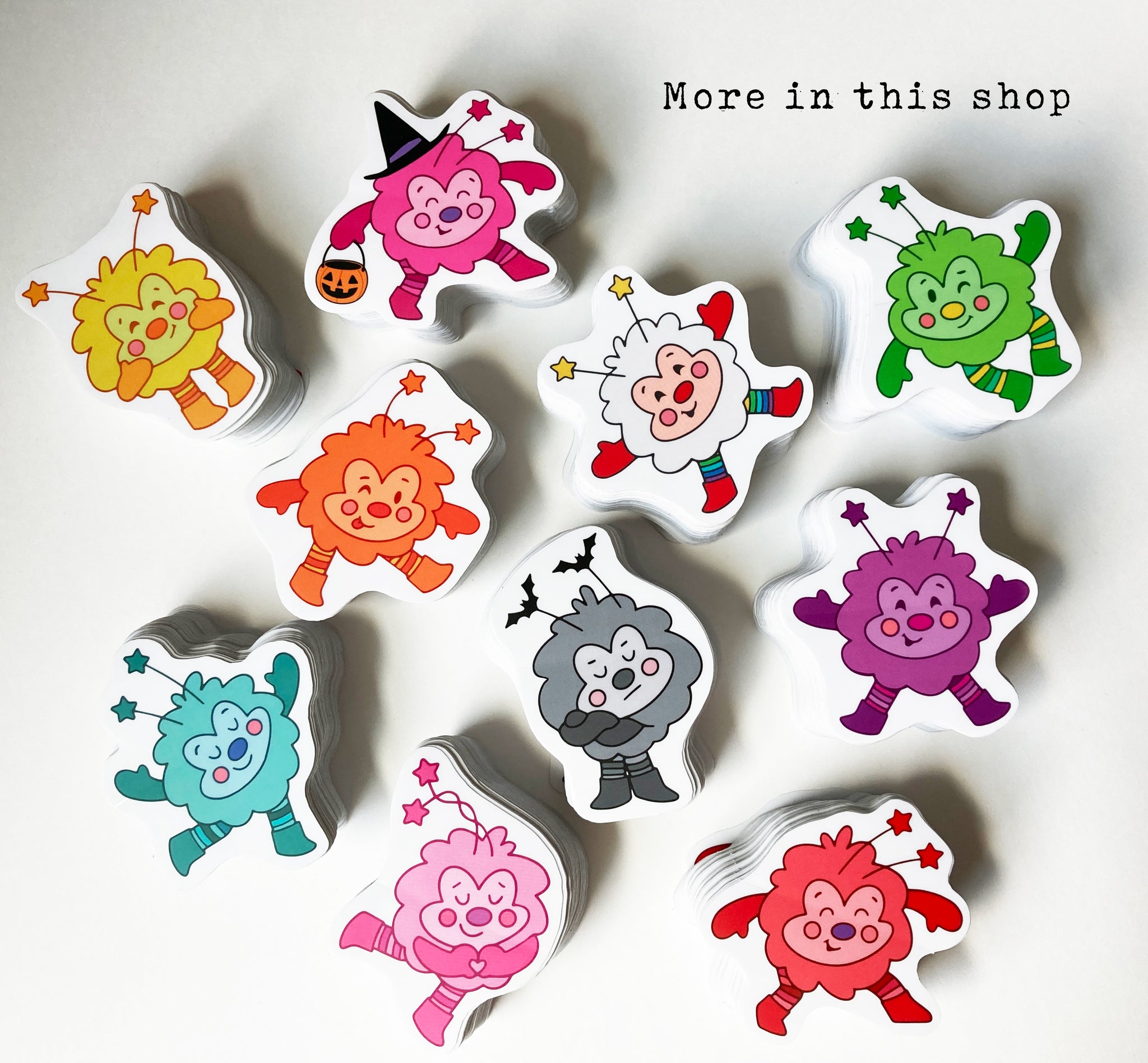 White Rainbow Sprite Vinyl Decal, Transparent Backing – thesketchypumpkin
