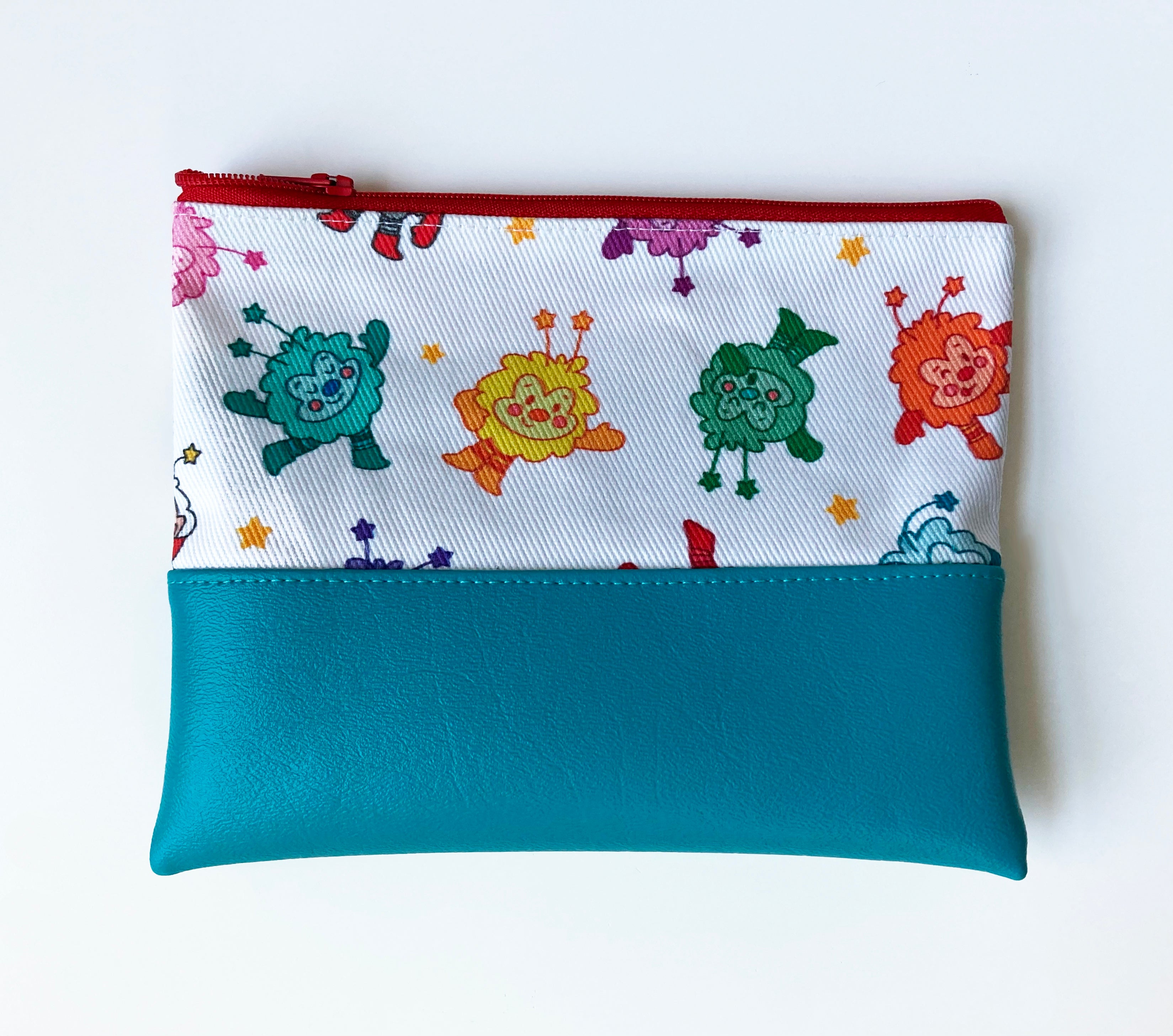 Sprite Zipper Pouch, Denim – thesketchypumpkin