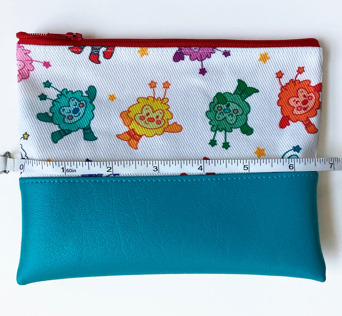 Sprite Zipper Pouch, Denim – thesketchypumpkin