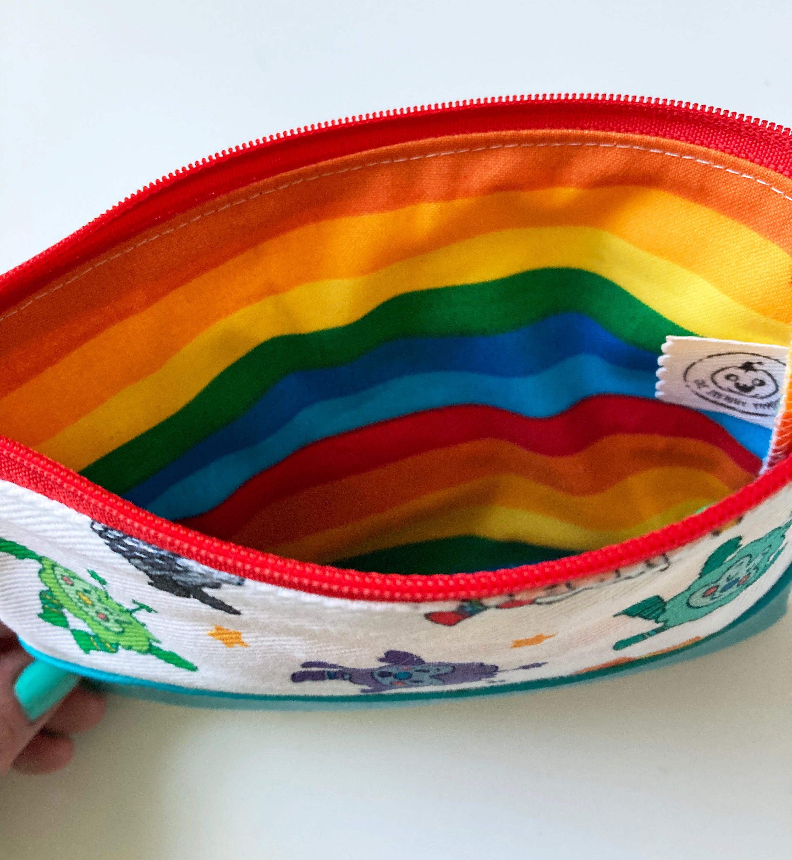 Sprite Zipper Pouch, Denim – thesketchypumpkin
