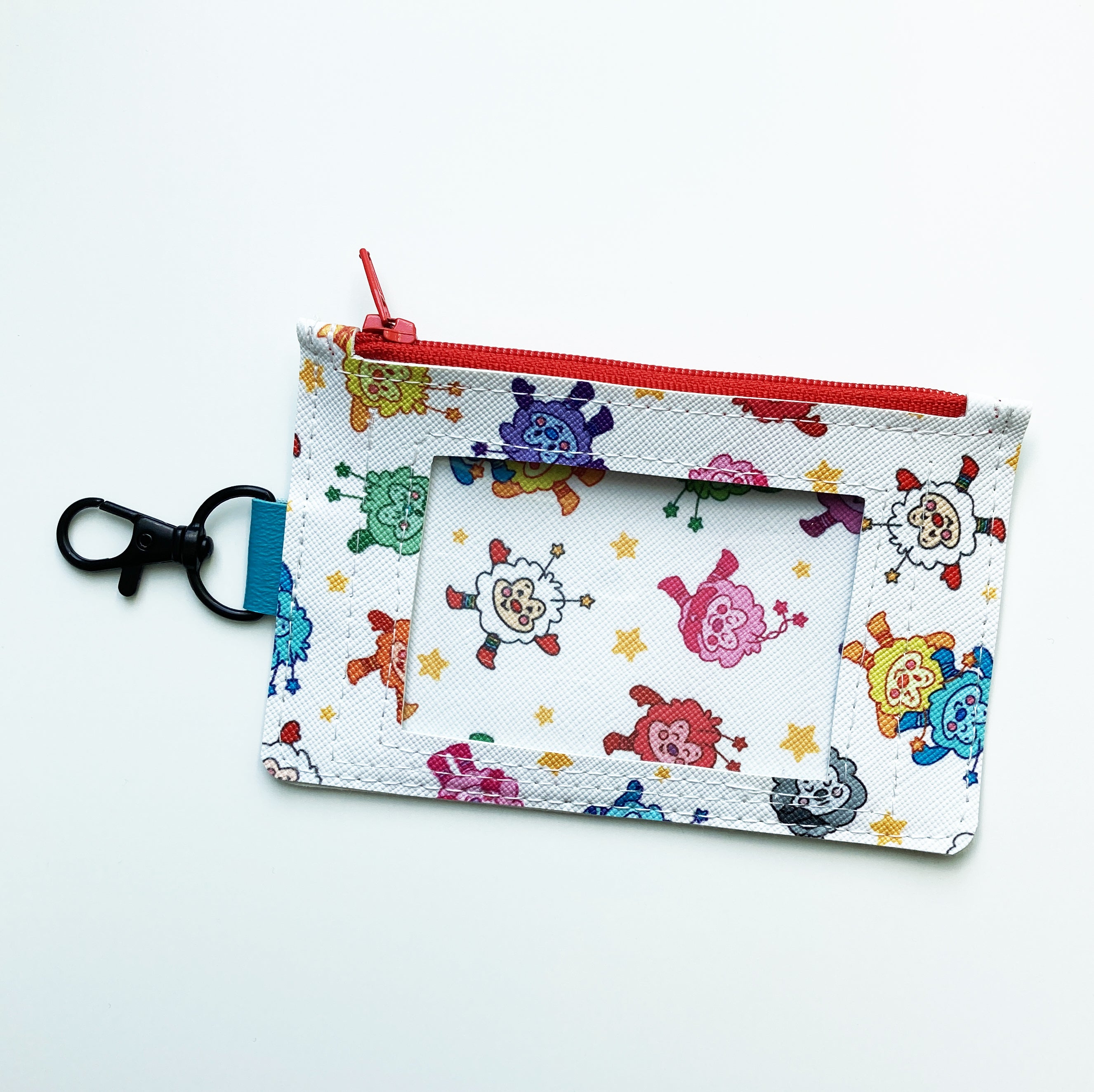 Sprite Keychain ID Zipper Pouch Red Zipper – thesketchypumpkin