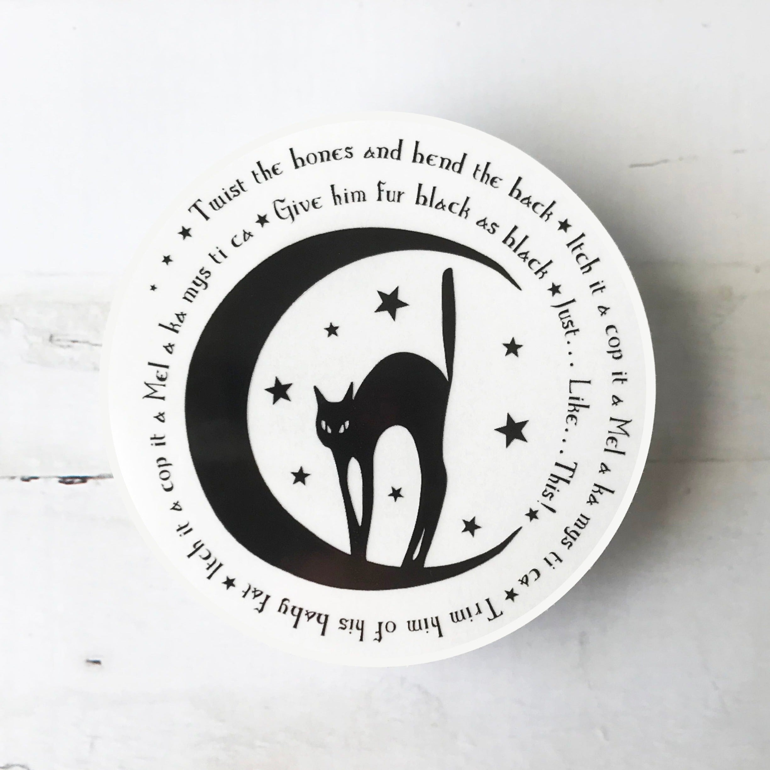 Binx Spell Sticker, Waterproof, Hocus Pocus, Witch – thesketchypumpkin